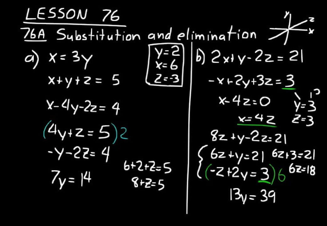 Lesson 76 DIVE Algebra 2, 3rd Edition - DIVE Lectures for Saxon Algebra ...