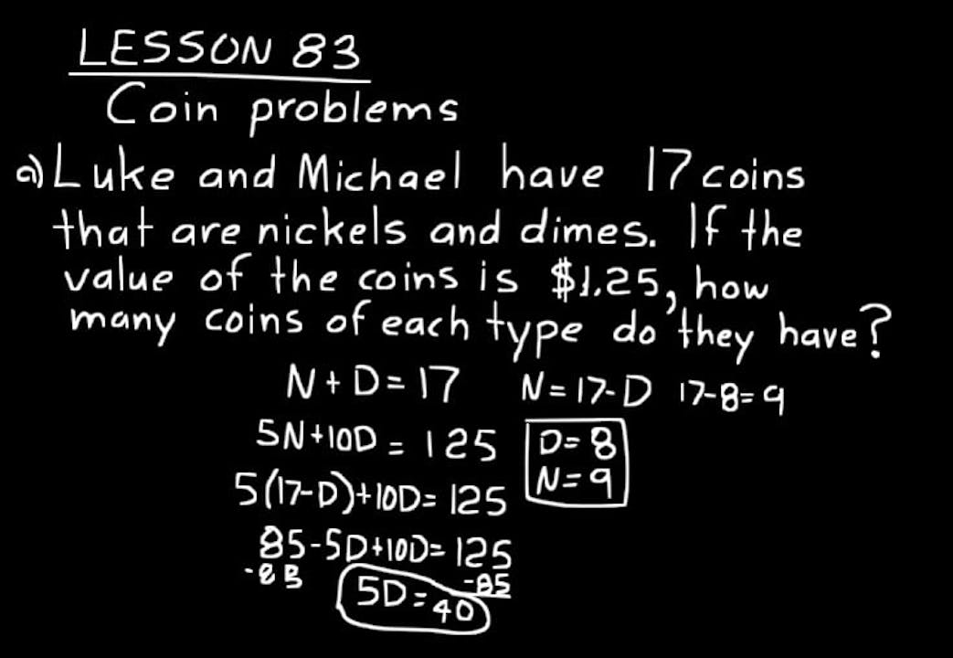 Lesson 83 DIVE Algebra 1, 3rd Edition - DIVE Lectures for Saxon Algebra ...