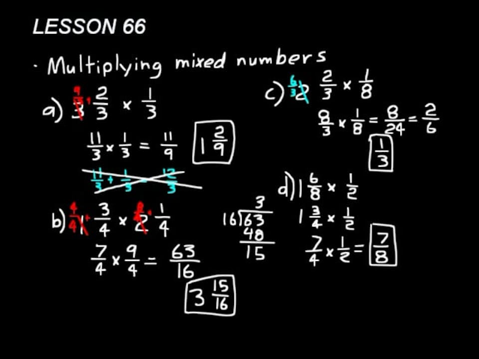 Lesson 66 Dive 7/6, 4th Edition - DIVE Lectures for Saxon Math 7/6, 4th ...