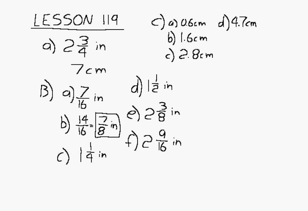 Lesson 119 DIVE Algebra 1/2, 2nd Edition - DIVE into Math and Science