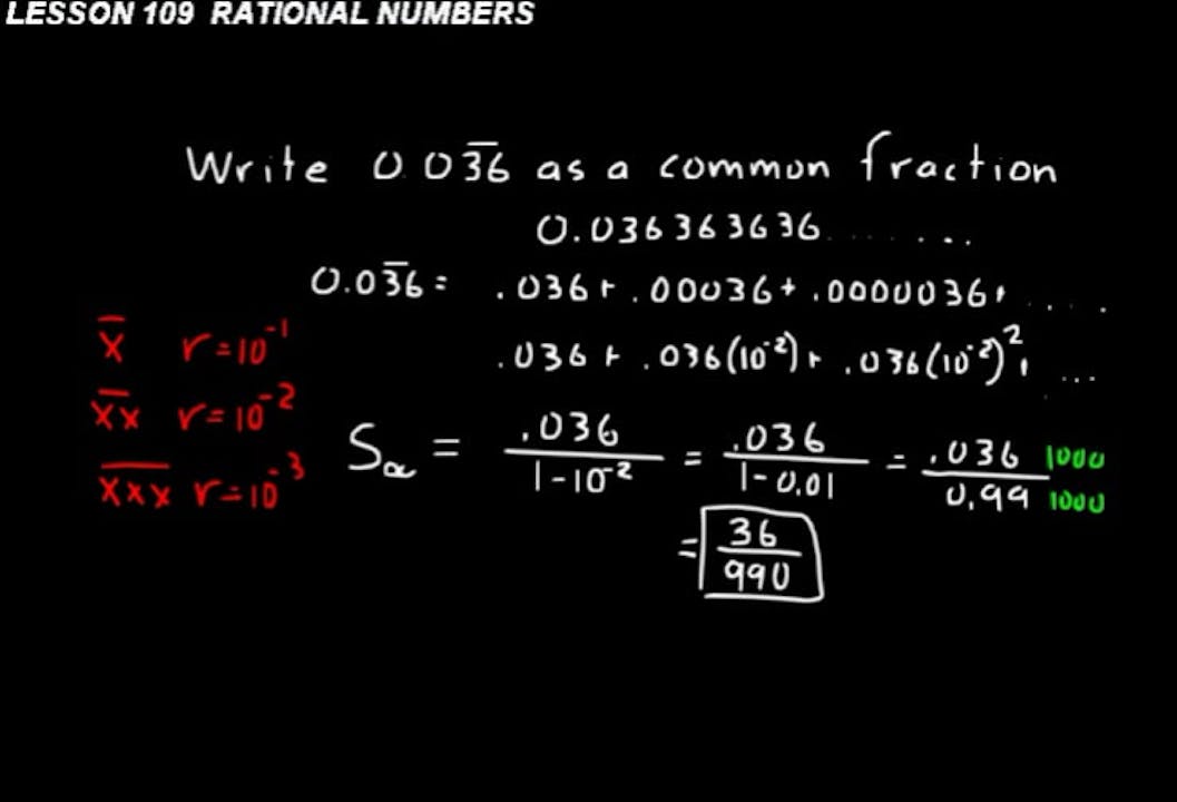 Lesson 109 DIVE Advanced Math - DIVE into Math and Science