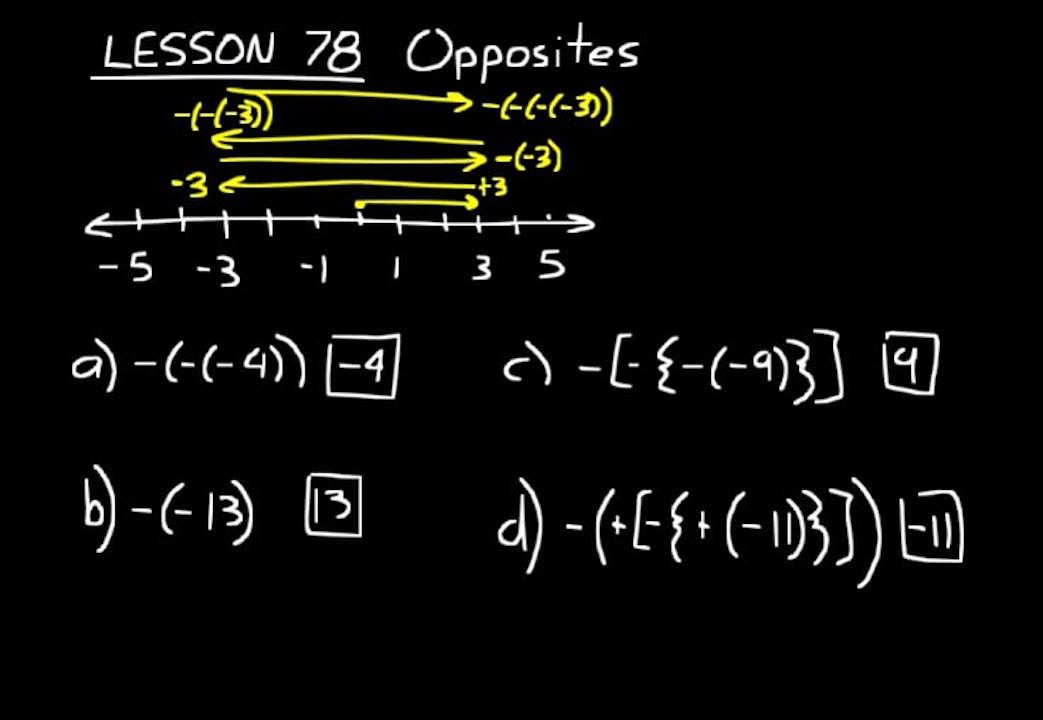 Lesson 78 DIVE Algebra Half, 3rd Edition - DIVE Lectures for Saxon ...