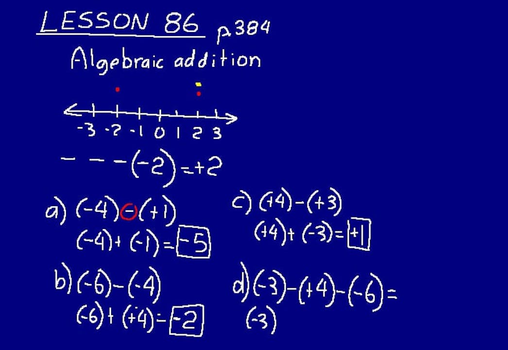 Lesson 86 DIVE Math 8/7 1st Edition - DIVE into Math and Science