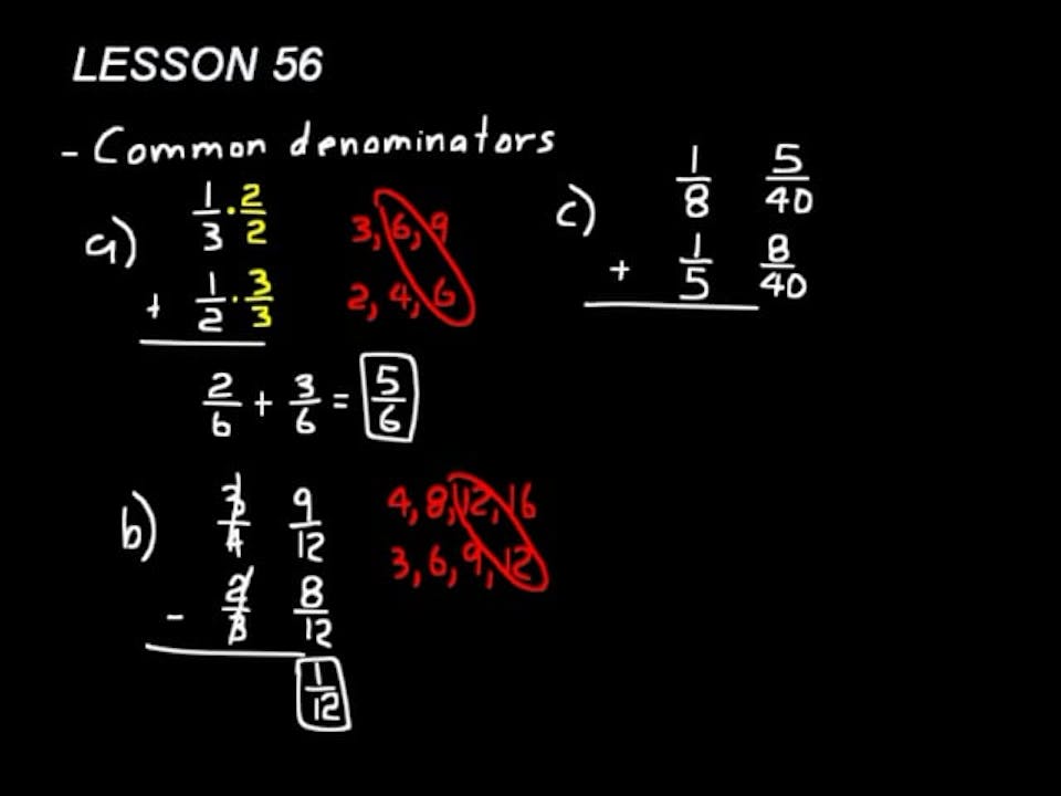 Lesson 56 Dive 7/6, 4th Edition - DIVE Lectures for Saxon Math 7/6, 4th ...