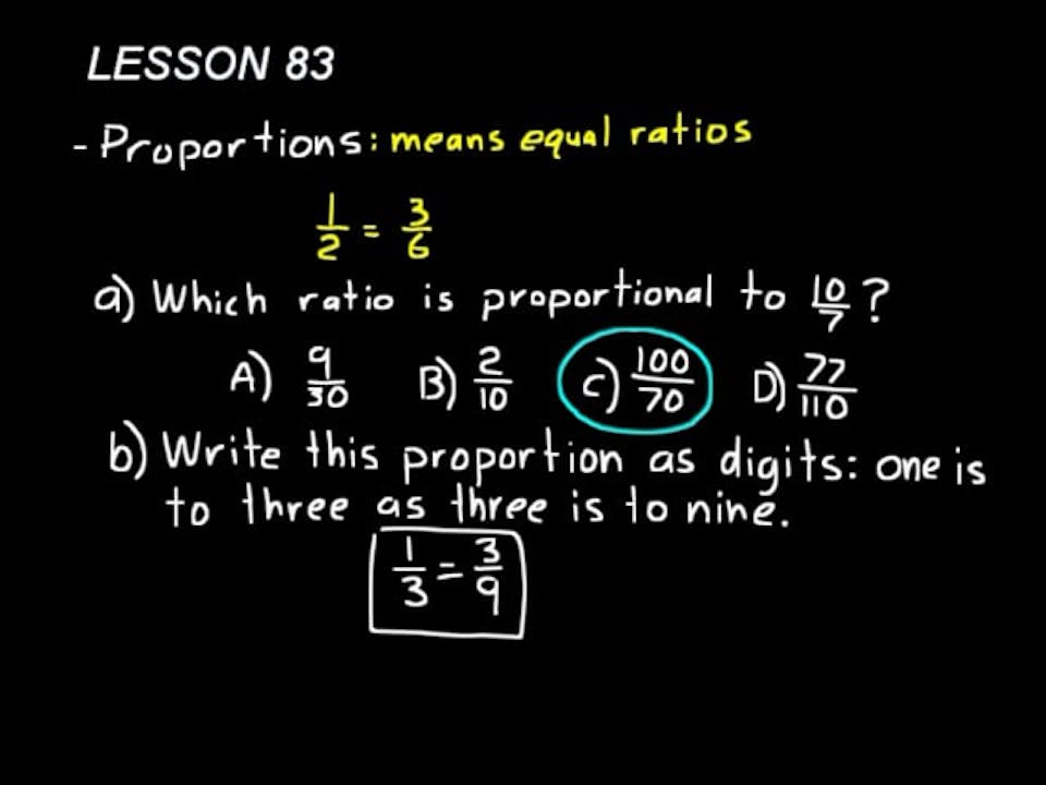 Lesson 83 Dive 7/6, 4th Edition - DIVE Lectures for Saxon Math 7/6, 4th ...