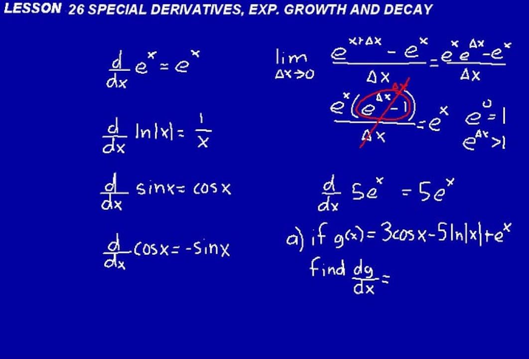 Lesson 26 DIVE Calculus, 2nd Edition - DIVE into Math and Science