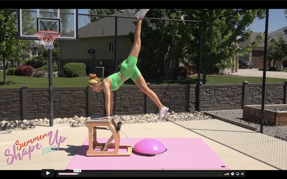 Bitch'n Bosu Chair - Dynamic Pilates TV - On-demand Pilates Training