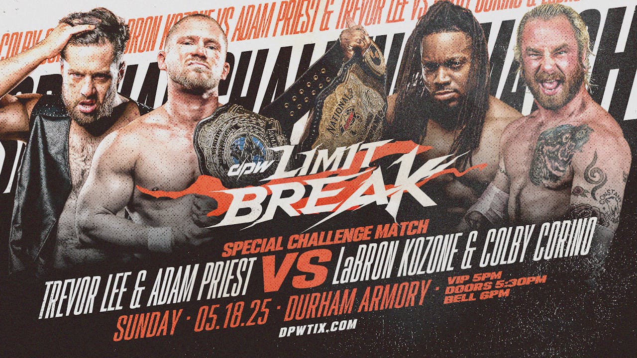 Trevor Lee & Adam Priest vs LaBron Kozone & Colby Corino - DPW On Demand