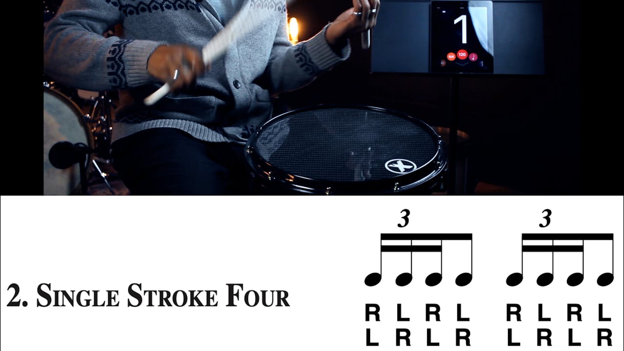 SINGLE STROKE FOUR - DRUM TIP TUESDAY