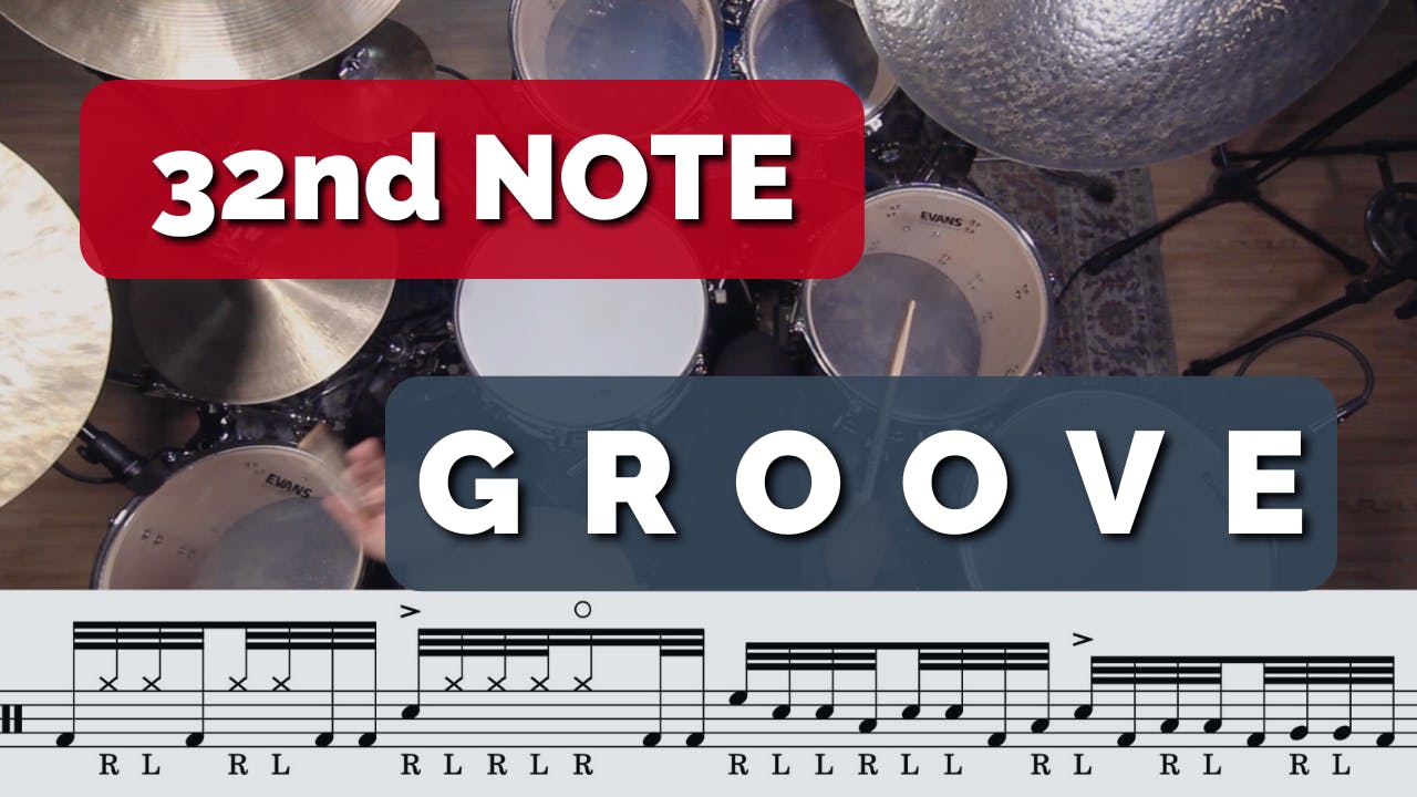 32nd Note Drum Groove - DRUM TIP TUESDAY