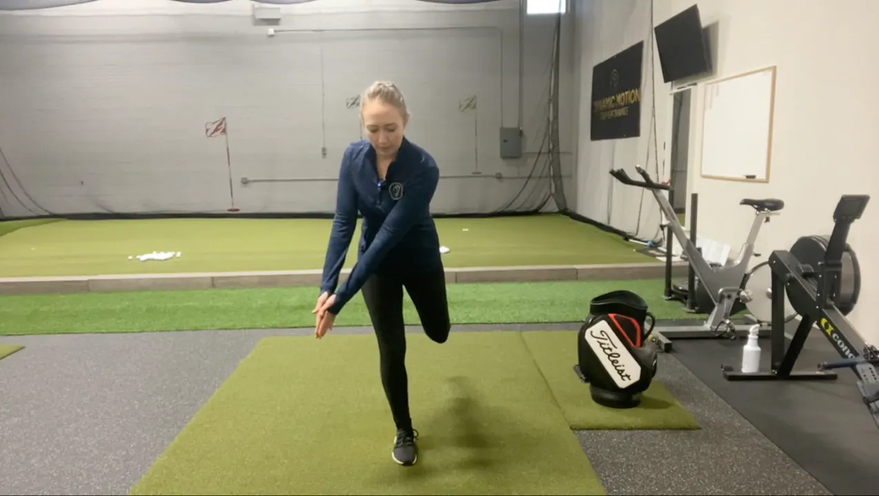 Golf posture balance drill with putting motion - Dynamic Motion Golf TV