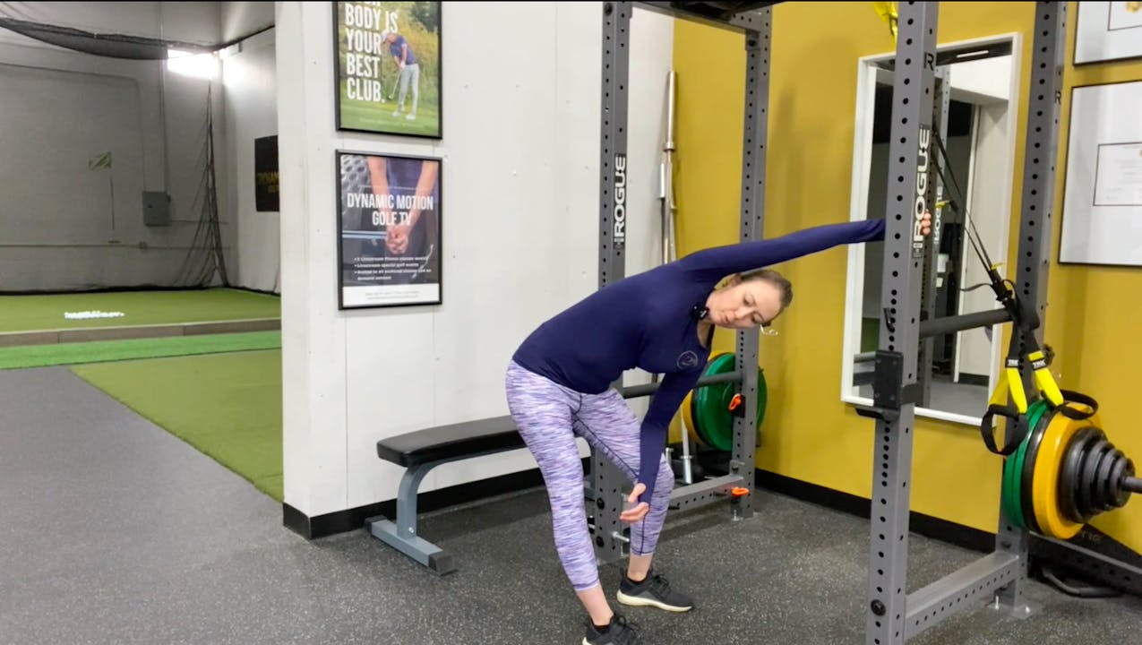 Lat stretch with rotation - Shoulder Mobility - Dynamic Motion Golf TV