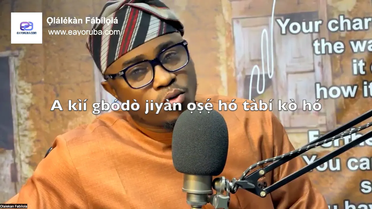 A kìí gbódò jiyàn ọṣẹ́ hó tàbí kò hó - EAYoruba