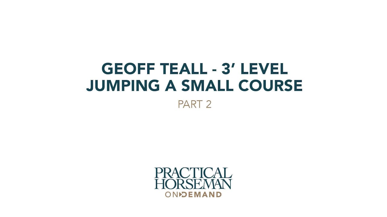 Geoff Teall – 3’ Group – Jumping a Small Course – Part 2 - Hunters ...