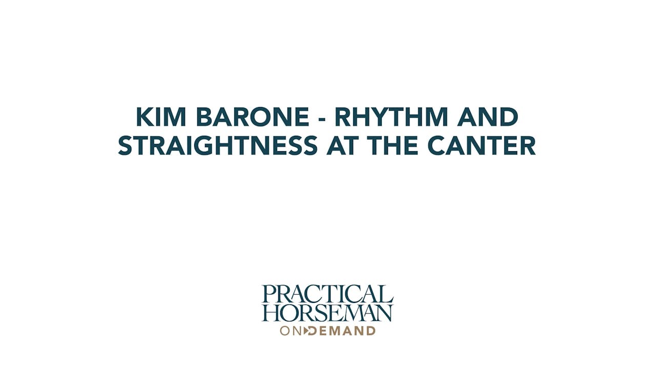 Rhythm and Straightness at the Canter | Kim Barone - Hunters/Equitation ...