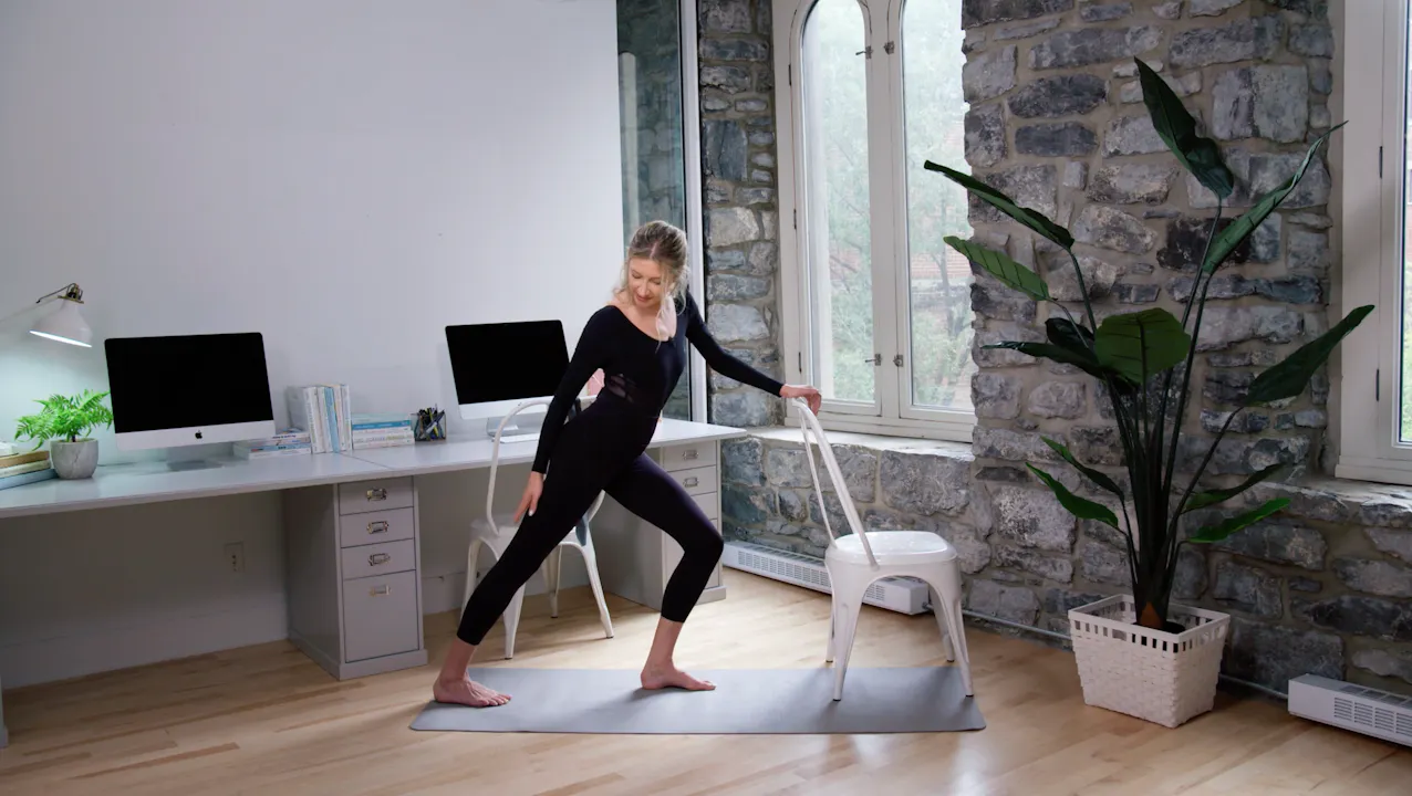 Desk Workout: Ankle & Calf Stretch - Desk Workout Collection ...