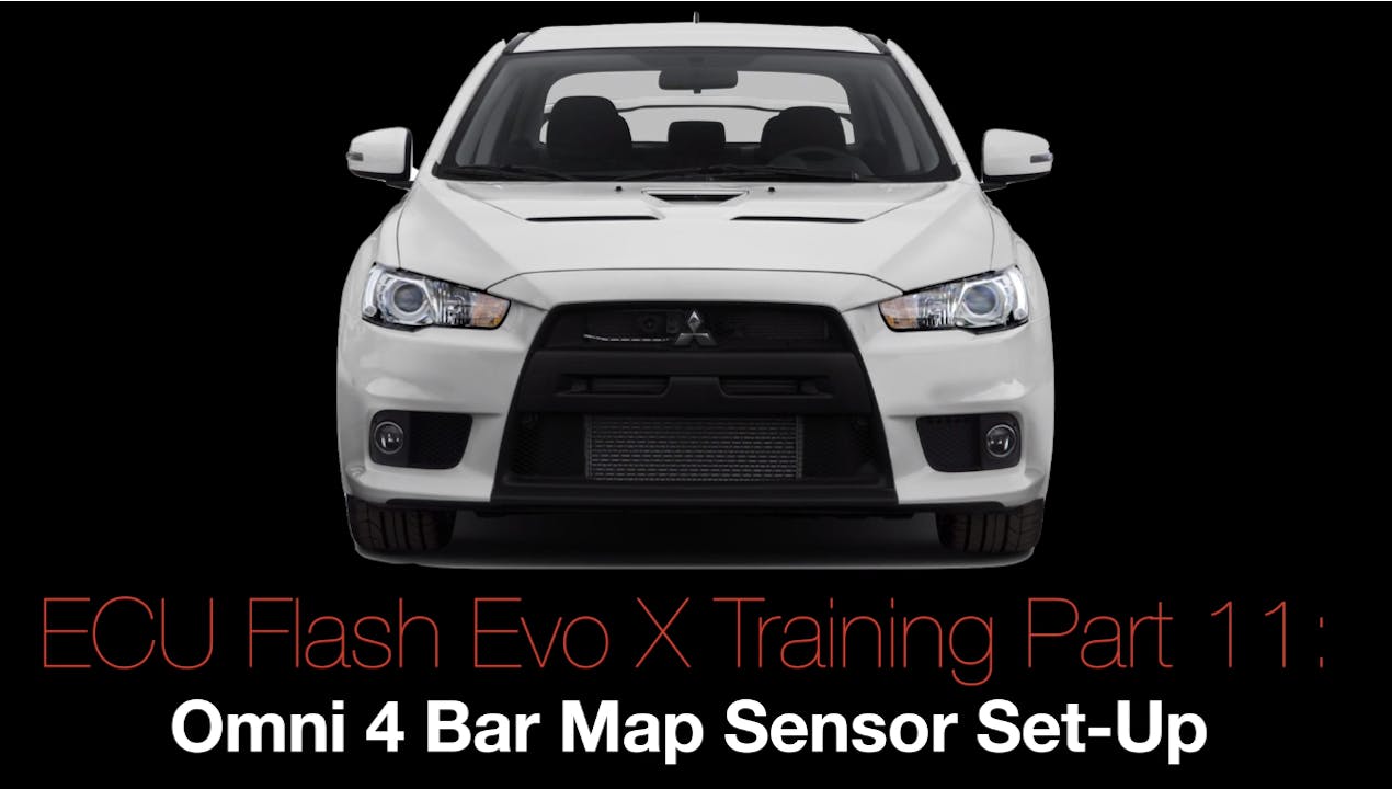 Evo X Ecu Flash Training Course Part 11 Omni 4 bar Map Sensor Set up ECU Flash Training Mitsubishi Evo X Evans Performance Academy
