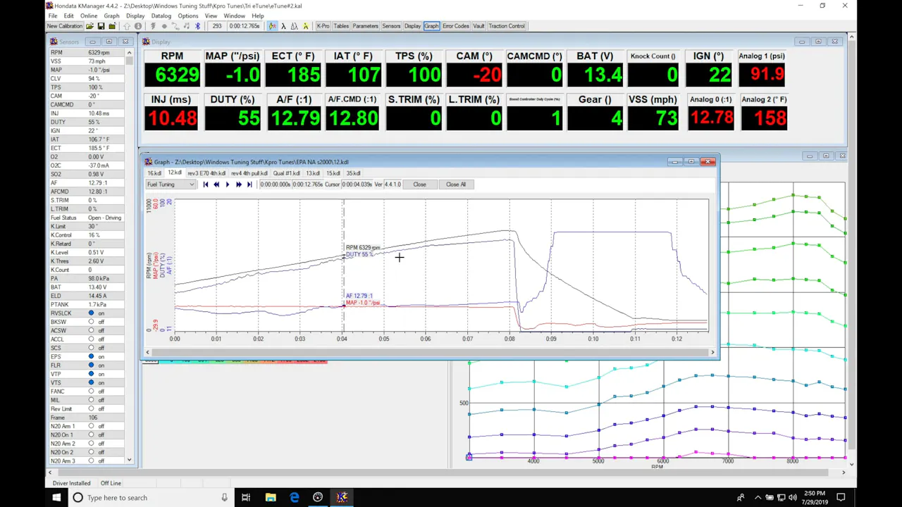 Hondata Kpro Part 35: Virtual Dyno - Hondata Kpro Training Course ...