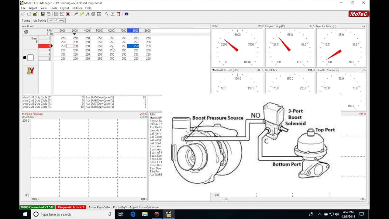 Motec Hundred Series Training Part 25: Secondary Boost Solenoid - Evans ...