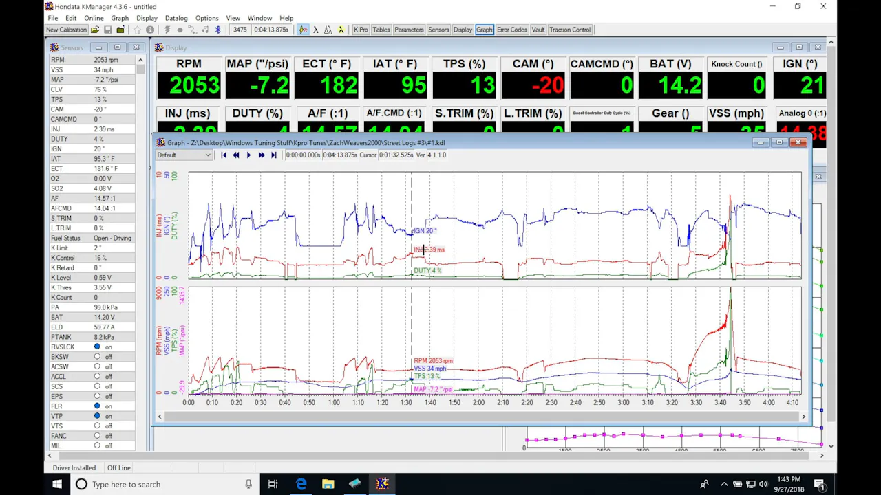 Hondata Kpro Part 19: Live & On-Board Datalogging - Hondata Kpro Master ...
