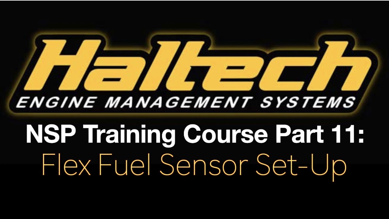 Haltech Elite NSP Training Course Part 11: Flex Fuel Sensor Set-Up ...