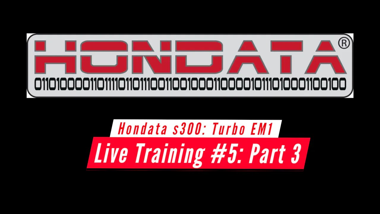 Hondata s300 Live Training: EM1 Turbo Civic Part 3 - Evans Performance ...