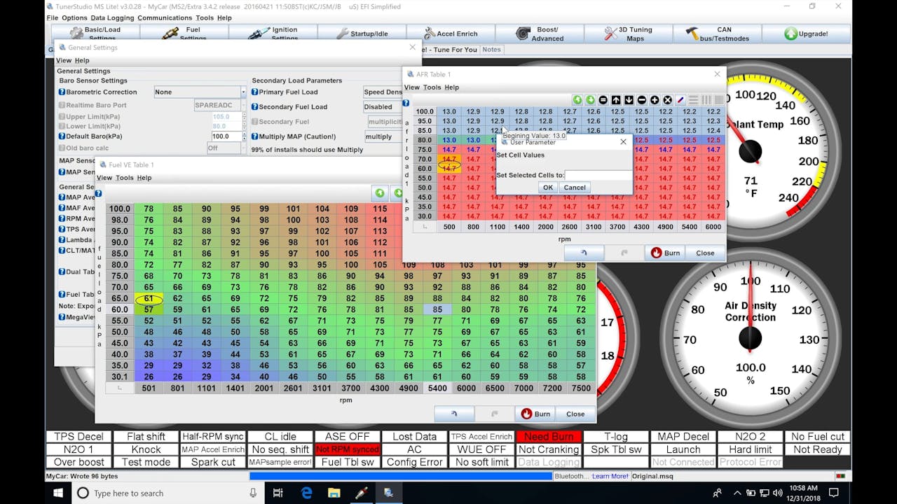Megasquirt Part 14: EGO Correction - Megasquirt Training Course - Evans ...