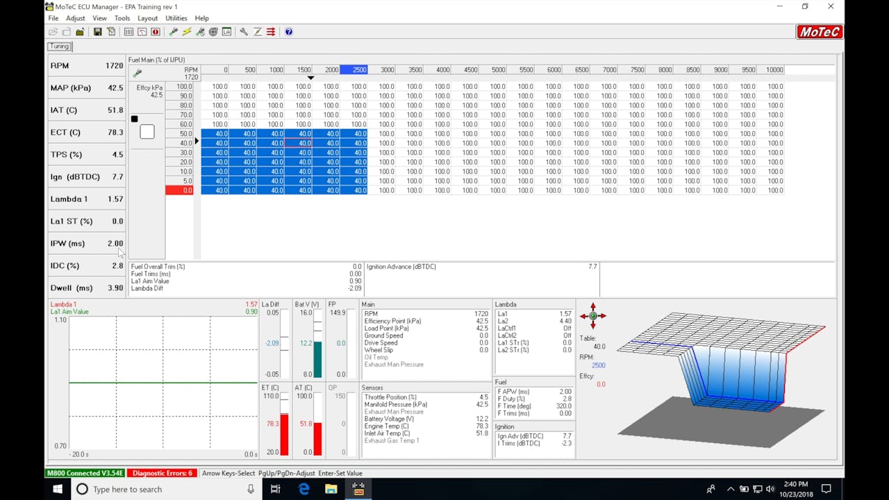 Motec Hundred Series Training Part 11: Main Fuel Table - Motec Hundred ...