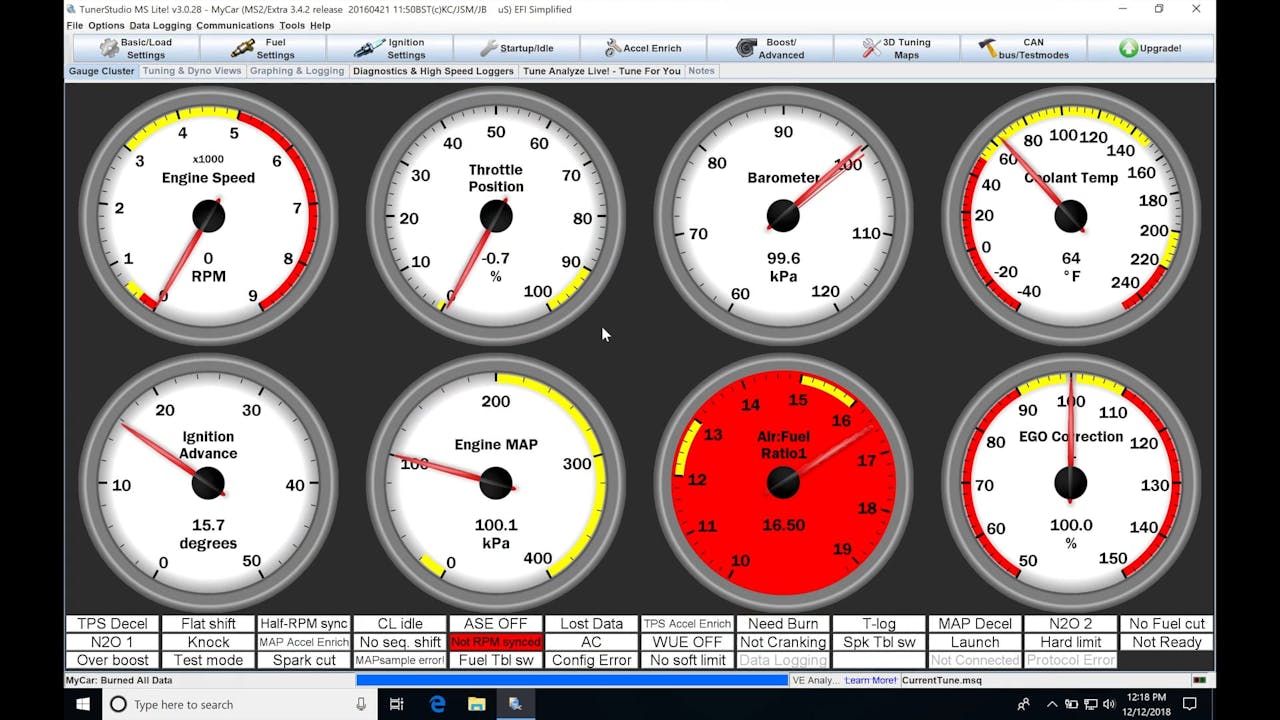 Megasquirt Part 8: Misc Setting & Alternate Displays - Evans Performance Academy