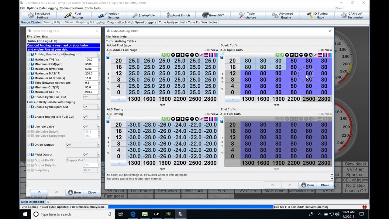 Megasquirt Part 32: MS3 Firmware Anti-Lag - Evans Performance Academy