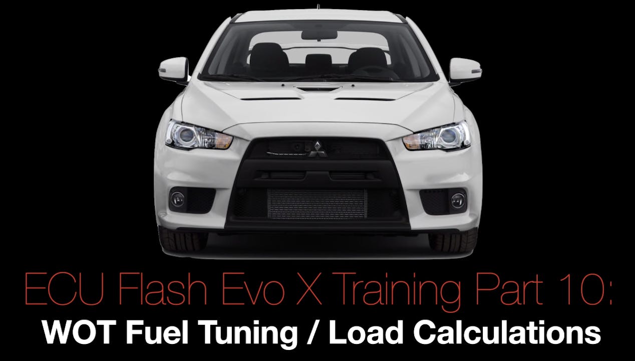 Evo X Ecu Flash Training Course Part 10: WOT Fuel Tuning / Load Comp ...