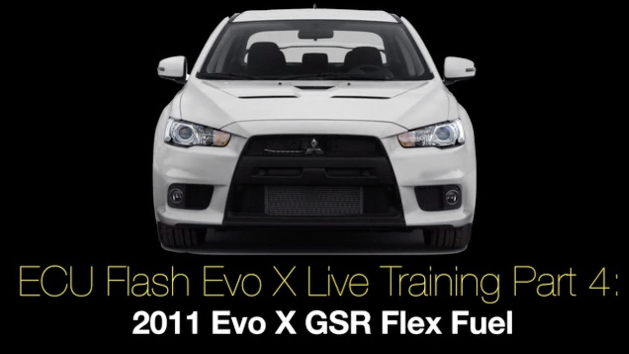 ECU Flash Evo X Live Training Part 4: 2011 Evo X GSR Flex Fuel - ECU ...