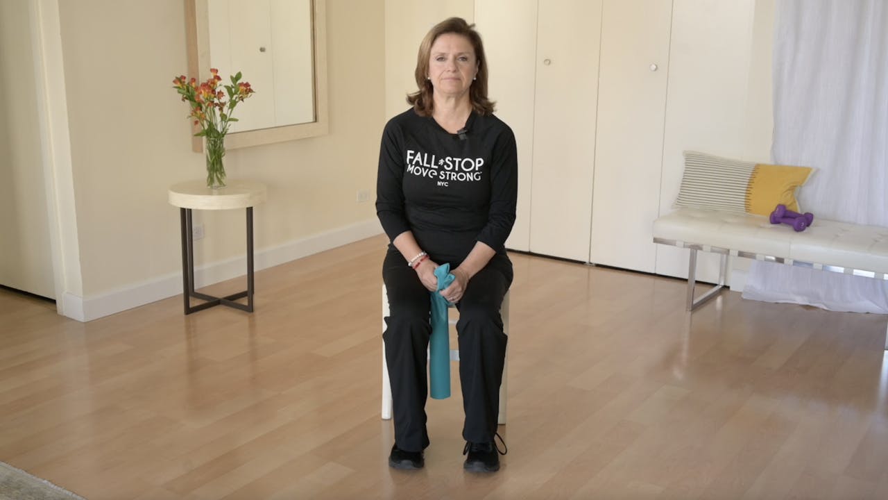 Seated Band Exercises - Intro/Beginner Level - Fall Stop Move Strong