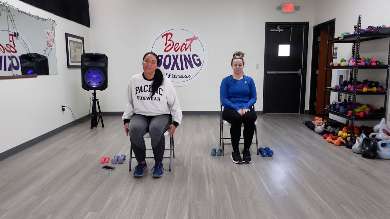 Chair Workout!! - Bev and Haily's Beat Boxing Fitness Workouts