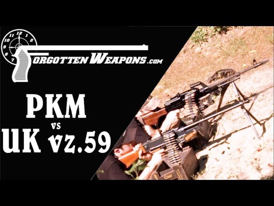 GPMG Firing Comparison: PKM vs UK vz.59 - History of Weapons & War