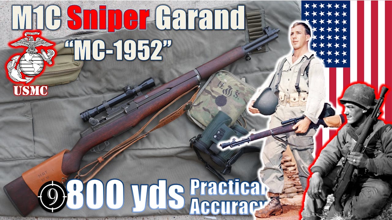 M1C [M1 Garand Sniper] MC-1952 to 800yds: Practical Accuracy not M1D ...