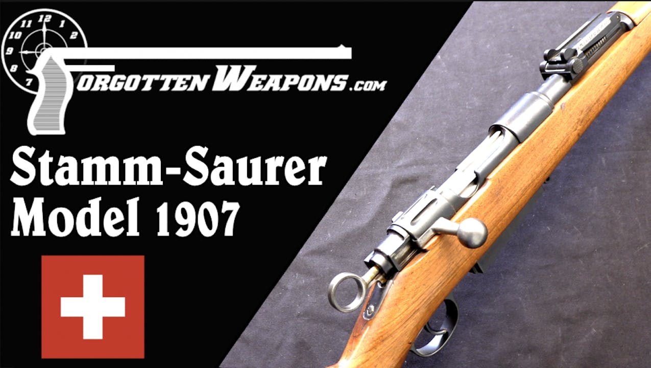 Stamm-Saurer Model 1907: A New Swiss Straight-Pull Bolt Action Rifle ...