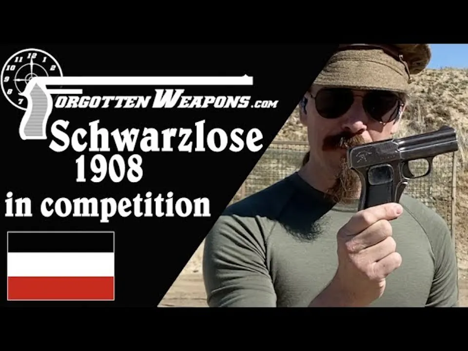 Blow-Forward Schwarzlose 1908 at the Backup Gun Match - History of ...