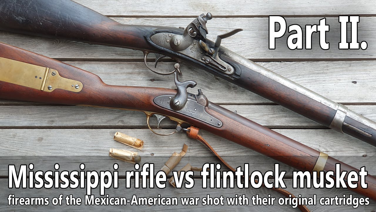 US M1821 flintlock musket vs US M1841 Mississippi rifle - Cap & Ball ...