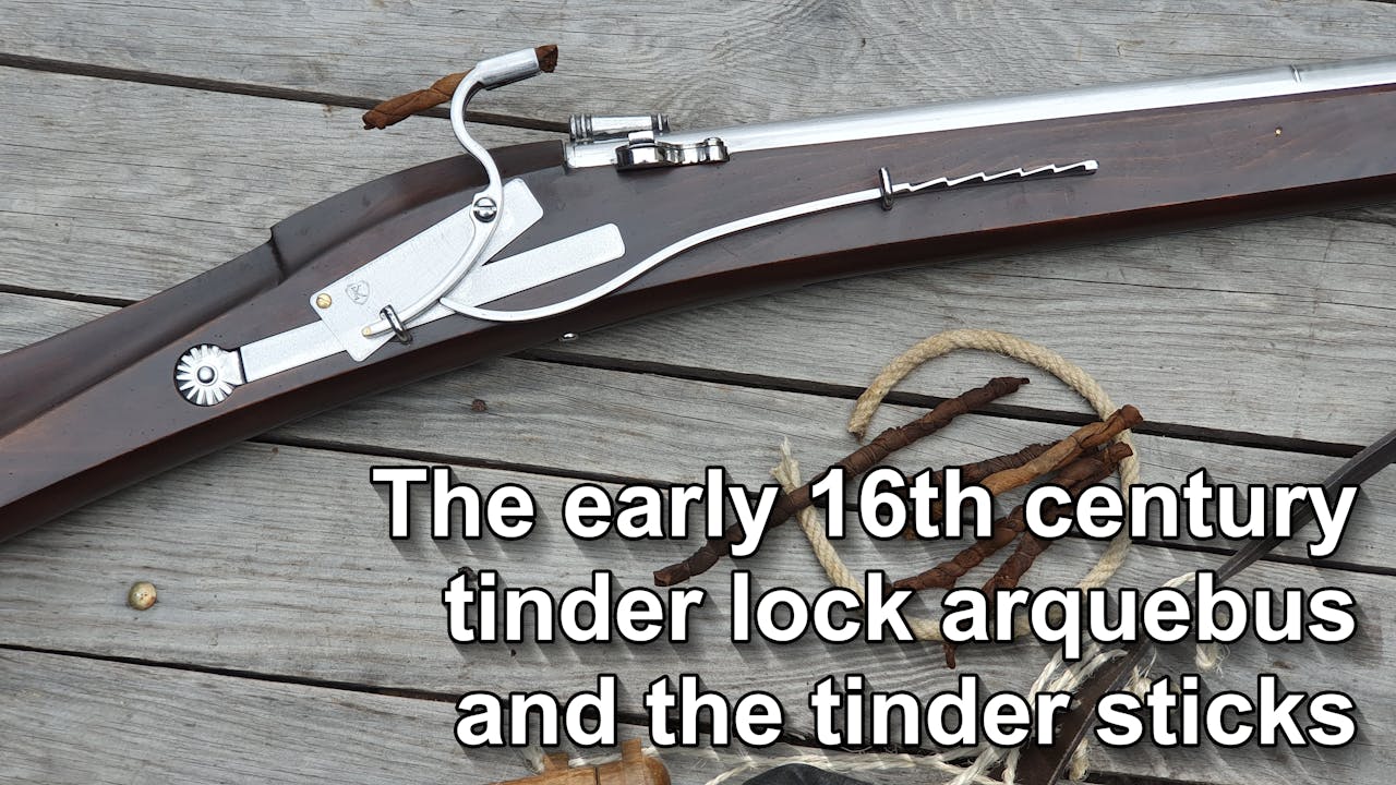 The early 16th century tinder lock arquebus and the tinder sticks - Cap ...