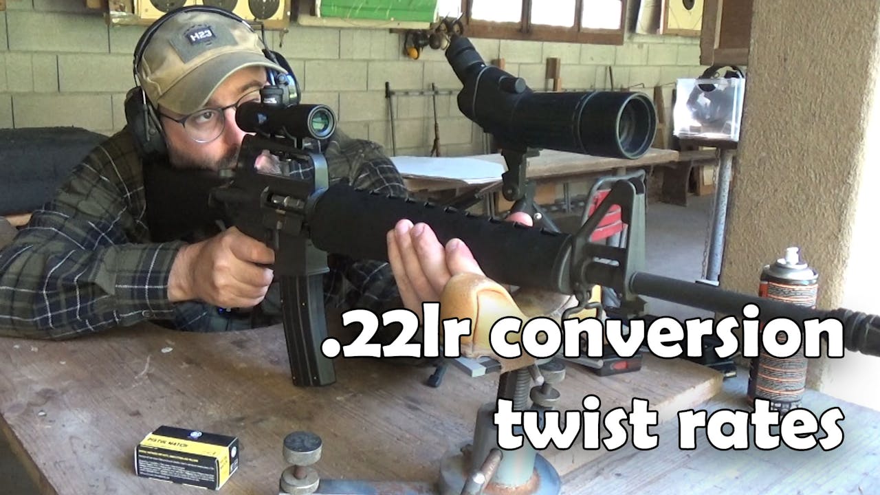 .22lr in .223 (CMMG Ciener set): 1:16, 1:12, 1:9, 1:8 twist rates ...