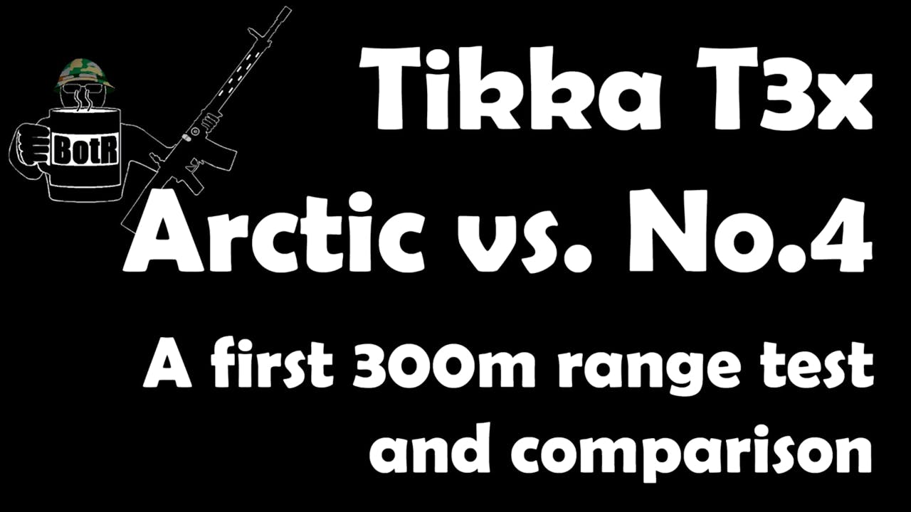Tikka T3x Arctic / Canadian C19 Ranger Rifle vs. Lee-Enfield No.4 at ...