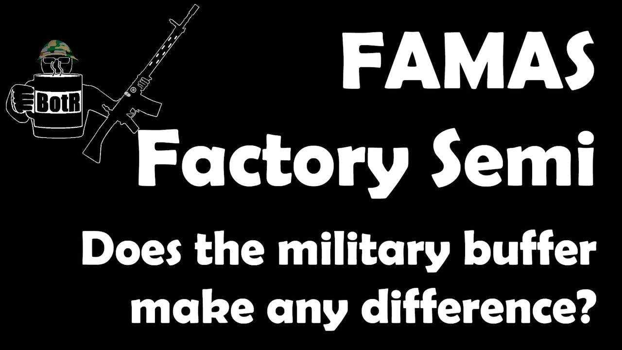 French FAMAS Bullpup With / Without Military Buffer - History of ...