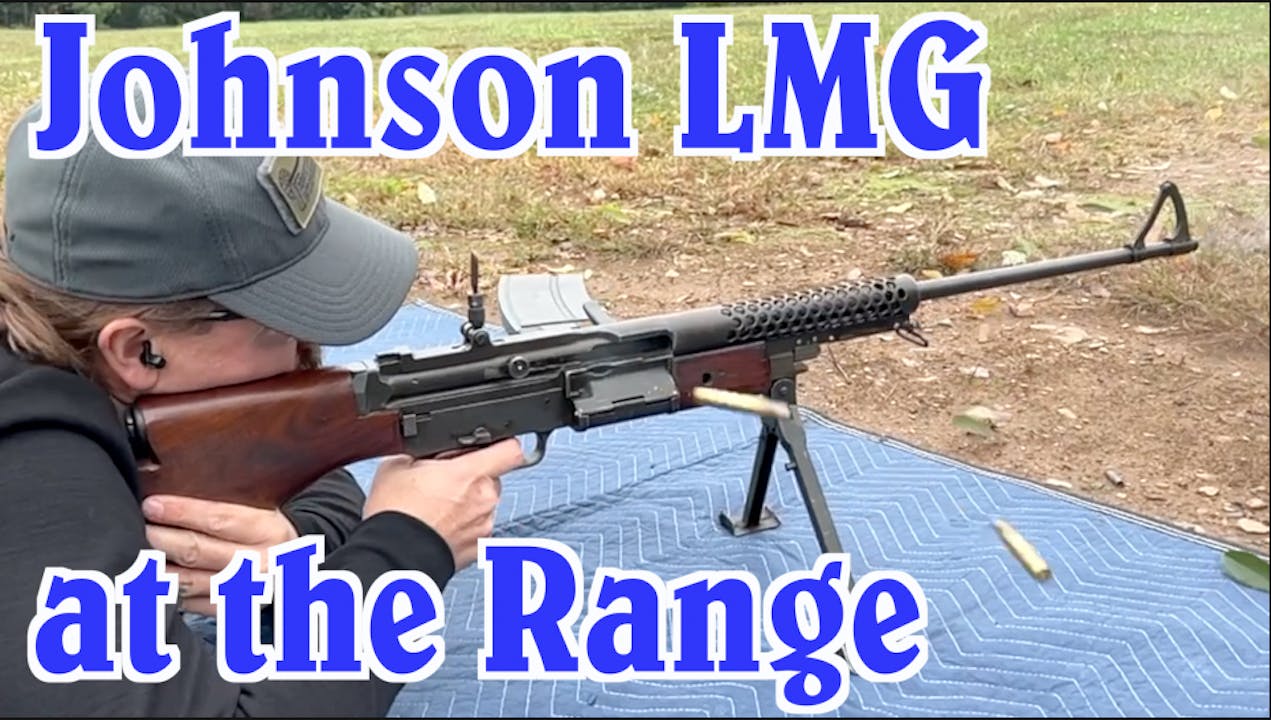 USMC Johnson LMG at the Range - History of Weapons & War