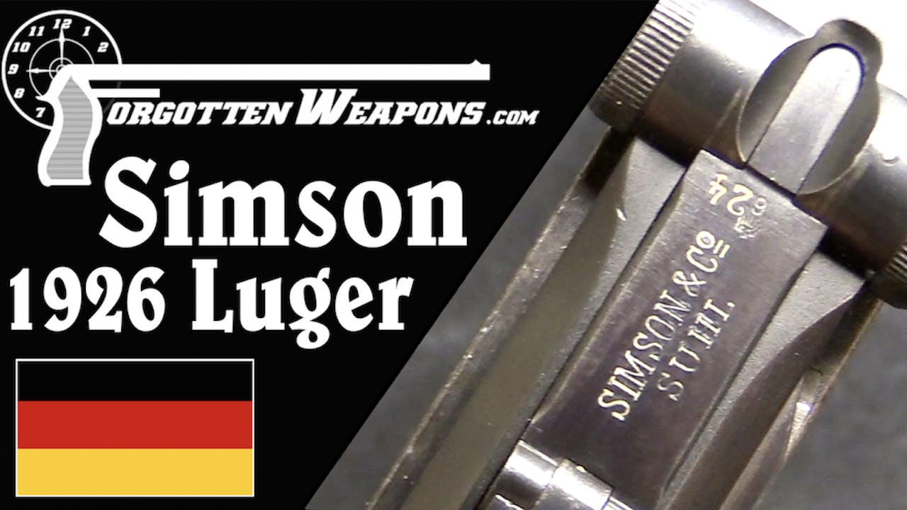 Lugers Under Versailles: The 1926 Simson P08 - History of Weapons & War