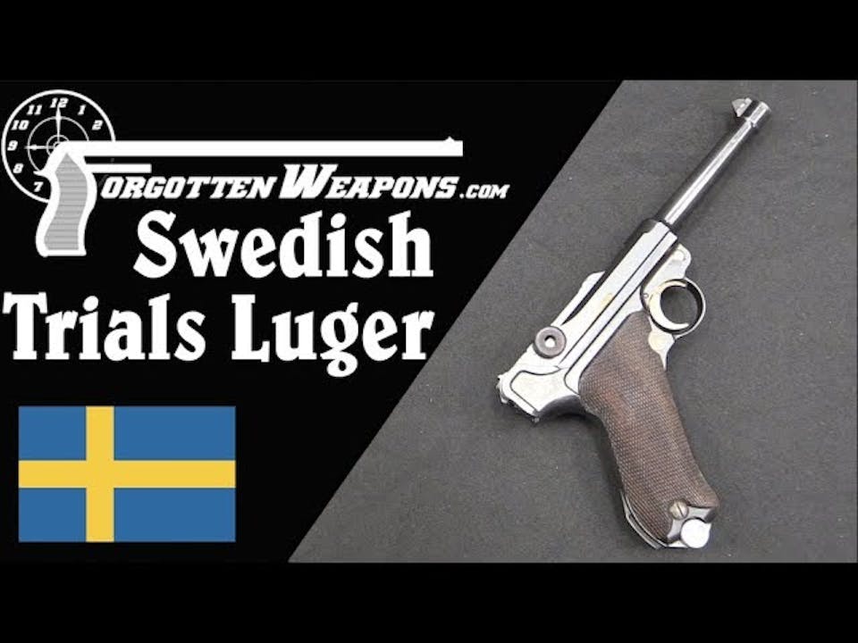 1938 Swedish Army Trials Luger - History of Weapons & War