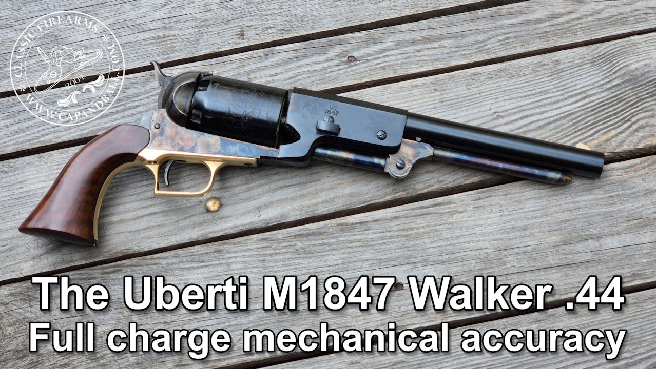 Mechanical accuracy of the M1847 Walker revolver with full charge - Cap ...