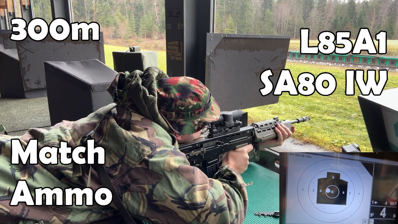 L85A1 SA80 IW At 300m With Match Ammo! + SUSAT Return To Zero Test ...