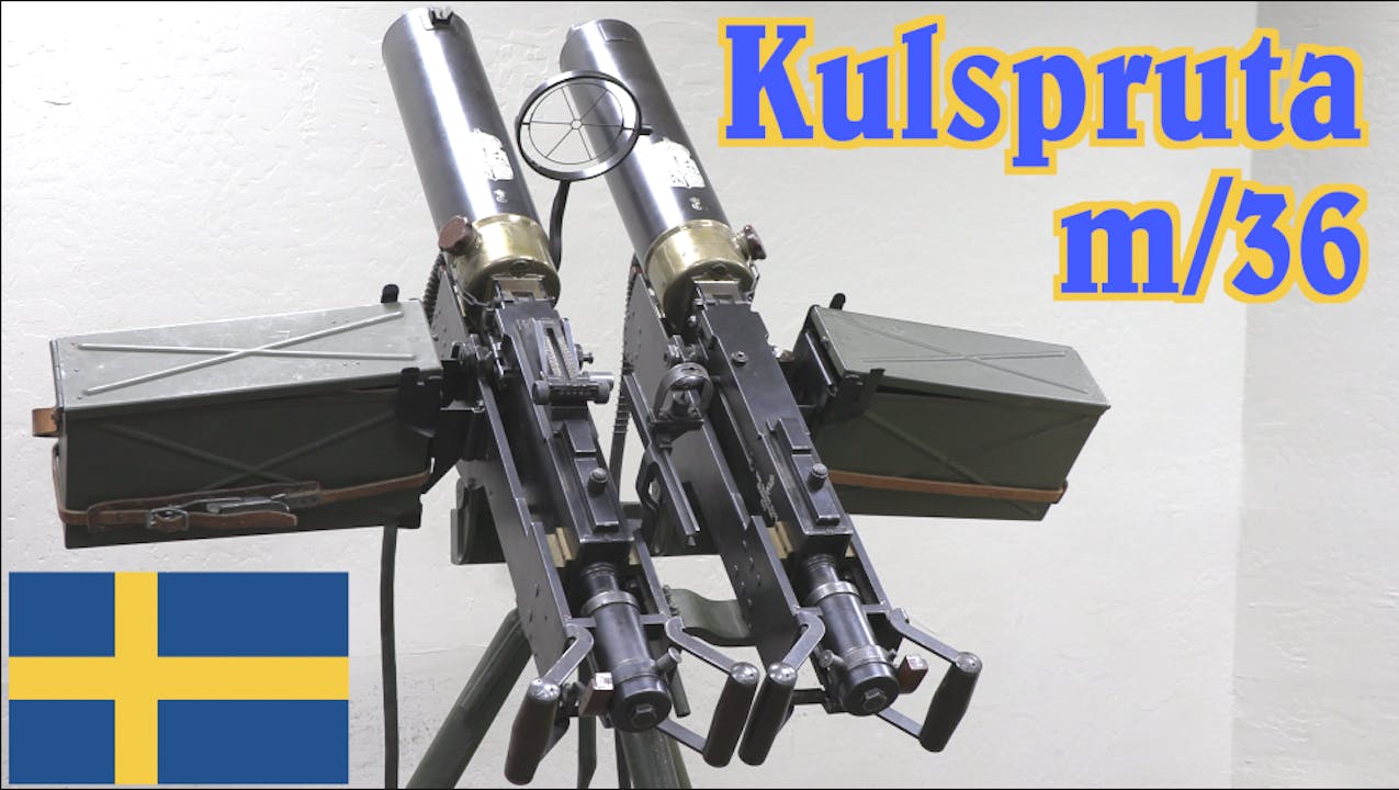 Swedish Kulspruta m/36 Double Browning MGs - History of Weapons & War