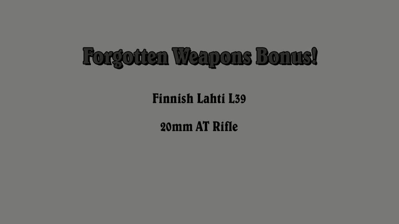 Firing an L39 Lahti 20mm Anti-Tank Gun - History of Weapons & War